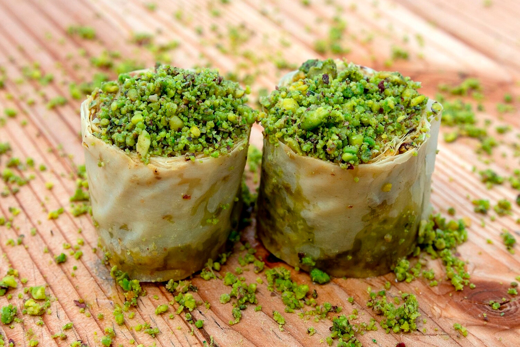 baklava rolls pistachio