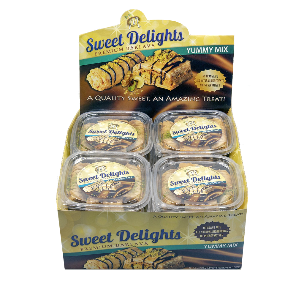 48 Units of Sweet Delights (Yummy Mix) Assorted Premium Baklava Mini ...